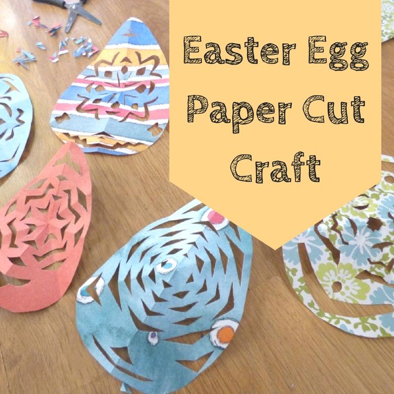 Easter Egg Paper Cut Craft - Monkey and Mouse